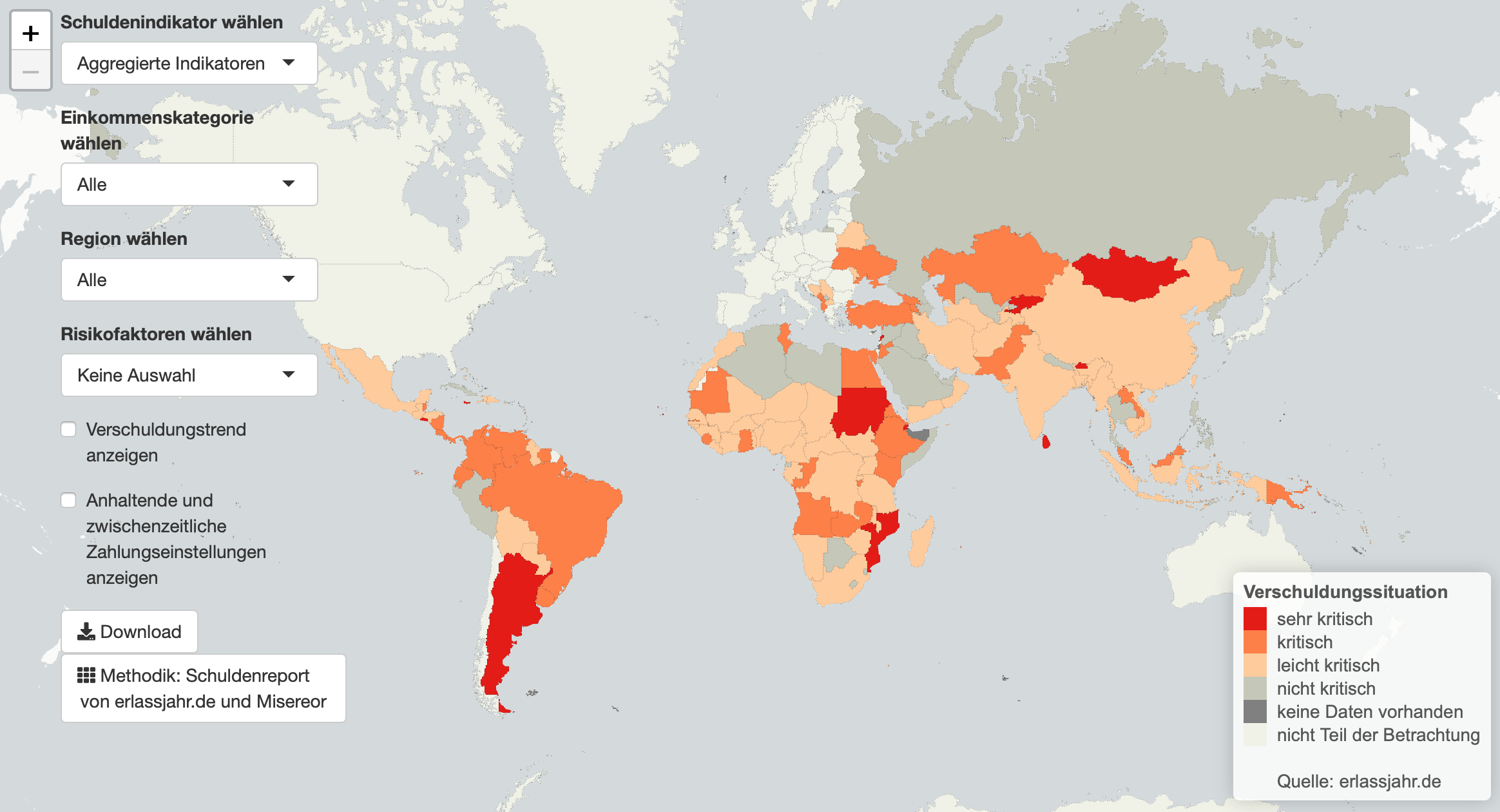 World Debt Map Dennis Hammerschmidt